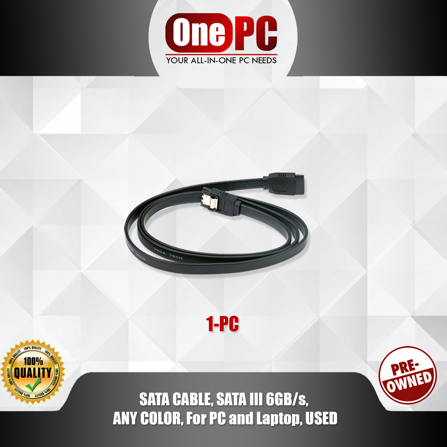 SATA CABLE, SATA III 6GB/s, ANY COLOR, For PC and Laptop, USED | Lazada PH