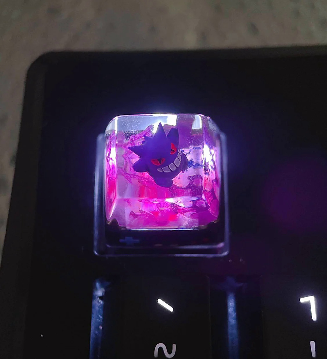 Pokemon Stereoscopic Mechanical Keyboard Resin Transparent Key Cap ...