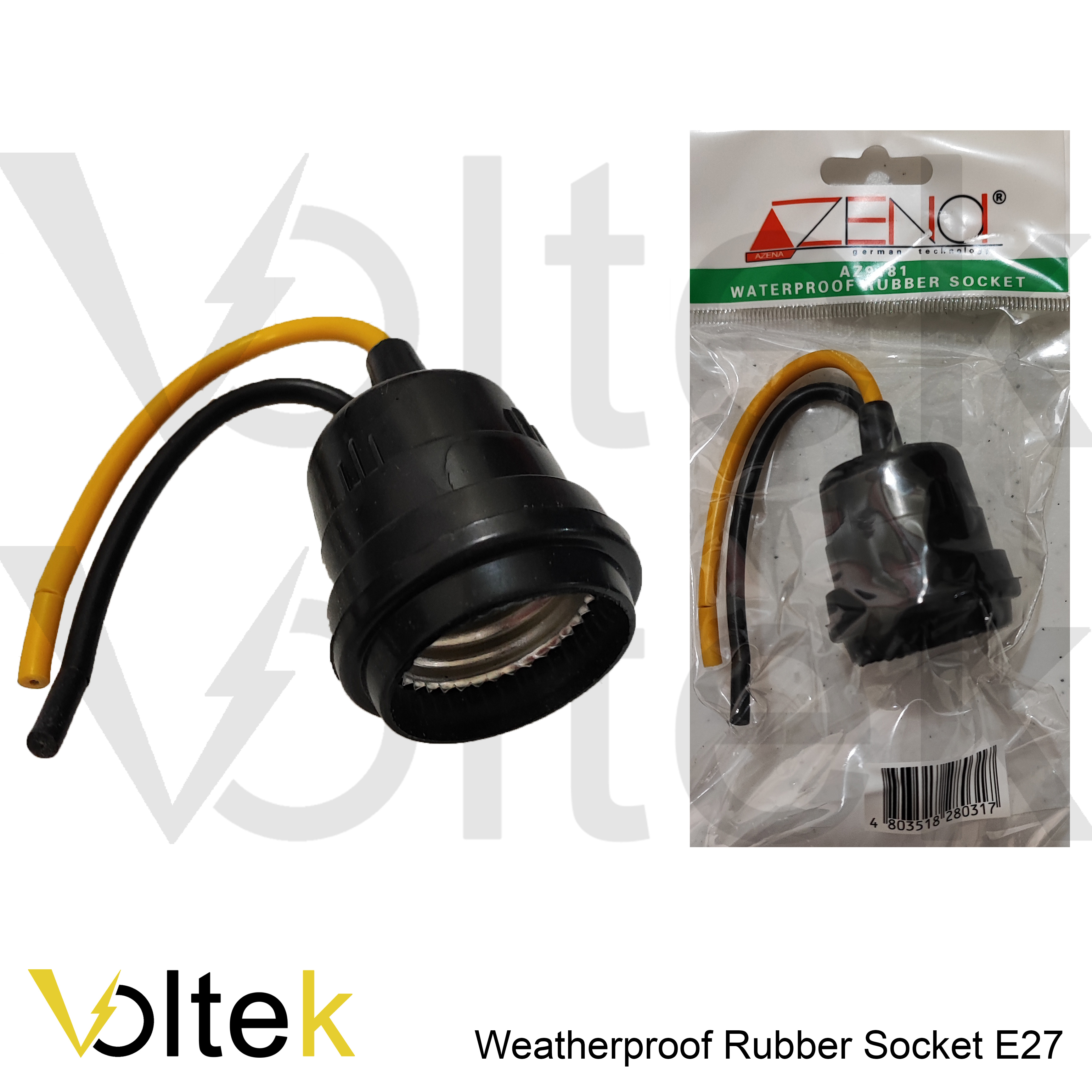Weatherproof socket 103 E27 socket with 2 wires 602 | Lazada PH
