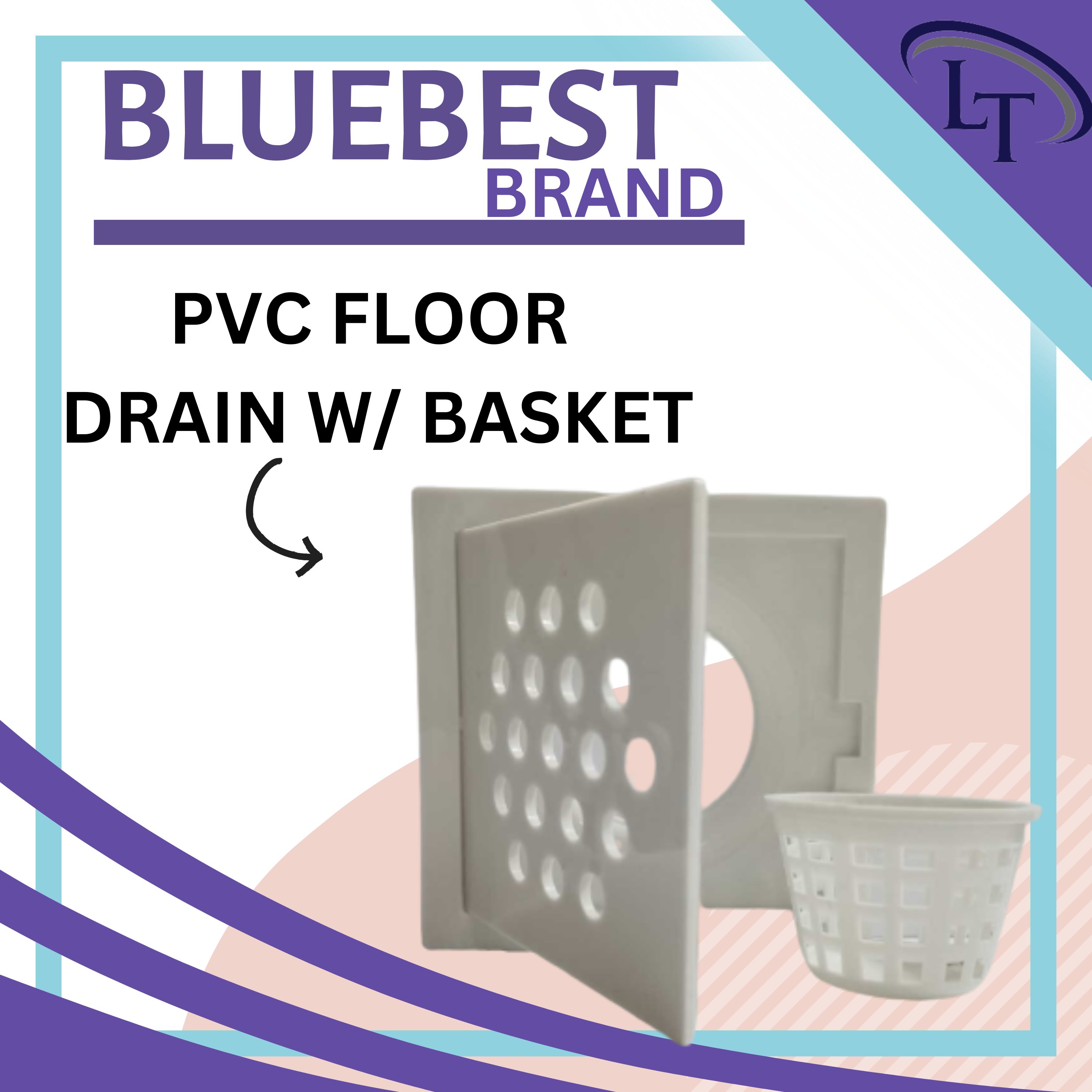 TLX/BLUEBEST PVC DUPLEX STRAINER & STAINLESS FLOOR, PVC FLOOR DRAIN ...