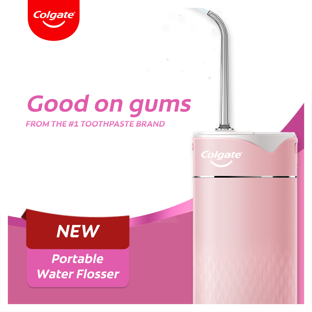 COLGATE Portable Water Flosser Pink | Lazada PH