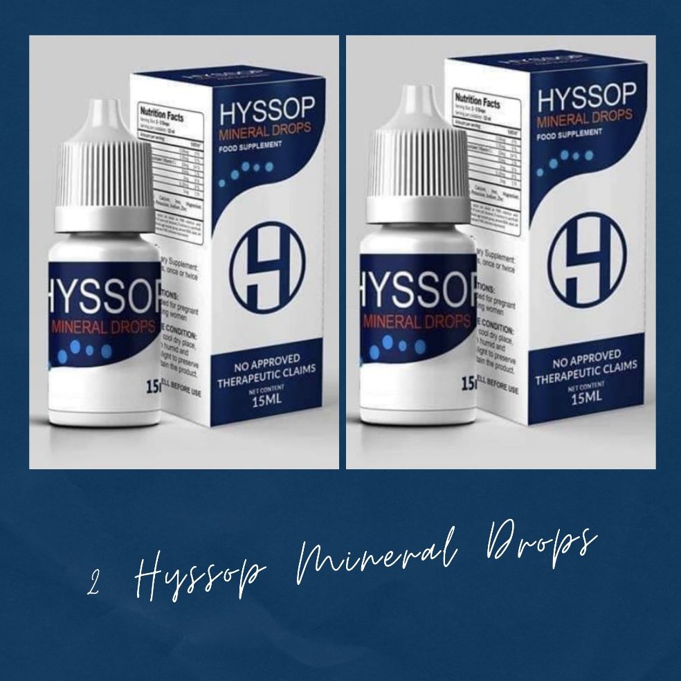 HYSSOP MINERAL DROPS (2 bottles) | Lazada PH