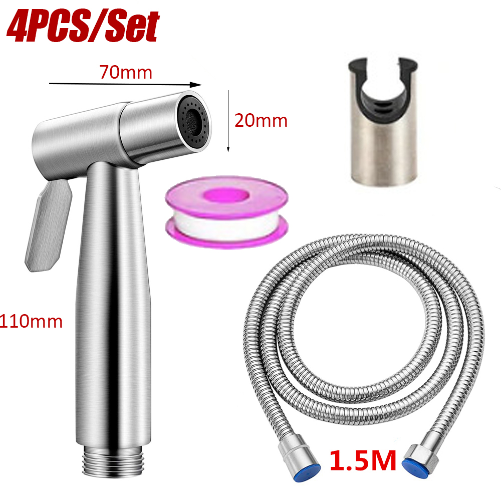 Toilet Bidet Sprayer Stainless Steel Bidet Set portable bidet Shower ...