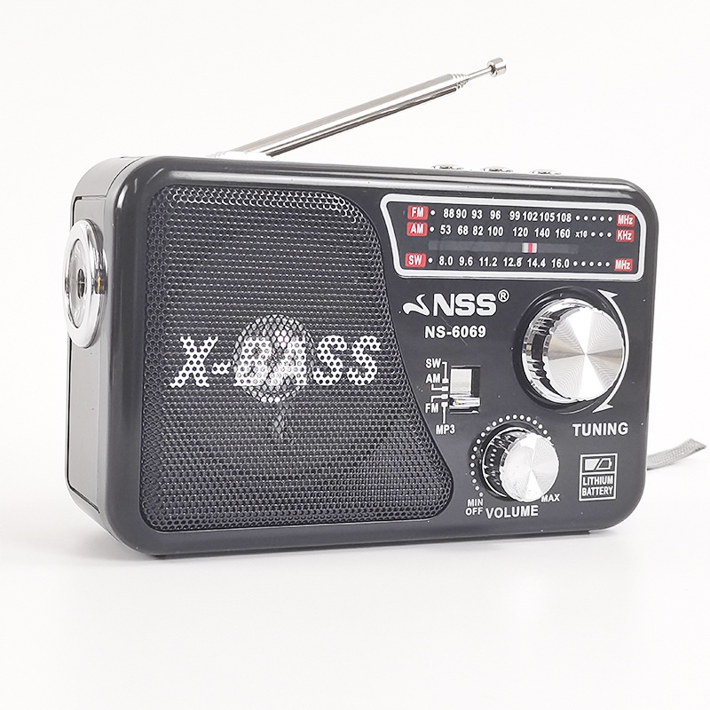 NSS Portable 3 BAND Radio AM/FM/SW USB and TF MP3 PLAYER WITH TORCH ...