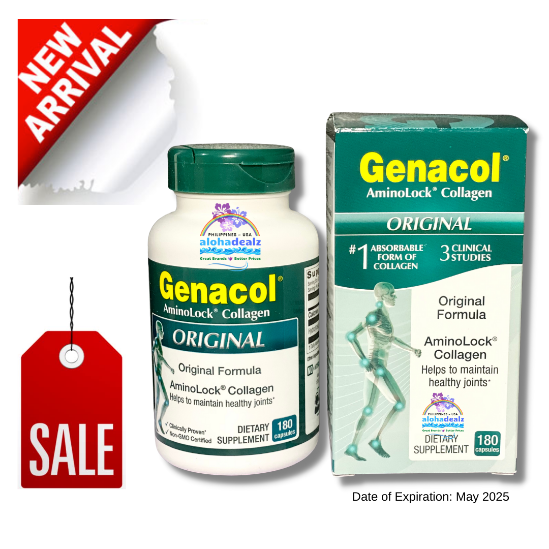 GENACOL Original AminoLock Collagen Peptides (180 Capsules) | Joint ...