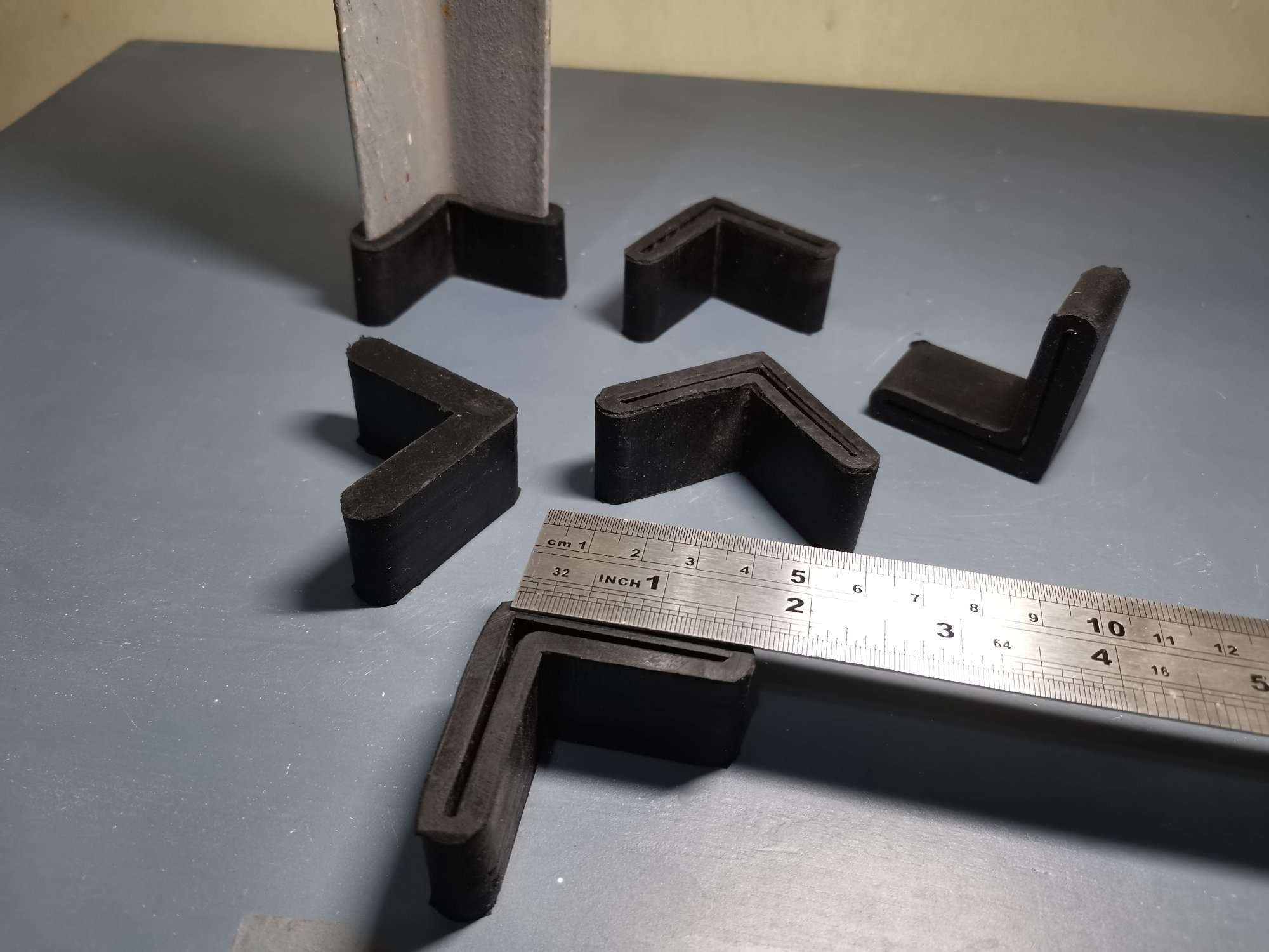 ANGULAR RUBBER FOOTINGS for Angle Bars (Sold Per Piece) | Lazada PH