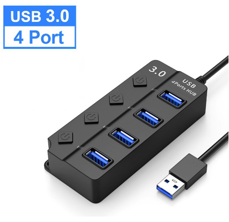 4 /7 Ports USB Hub 3.0 High Speed Extension Hub For Laptop Multiple Usb ...