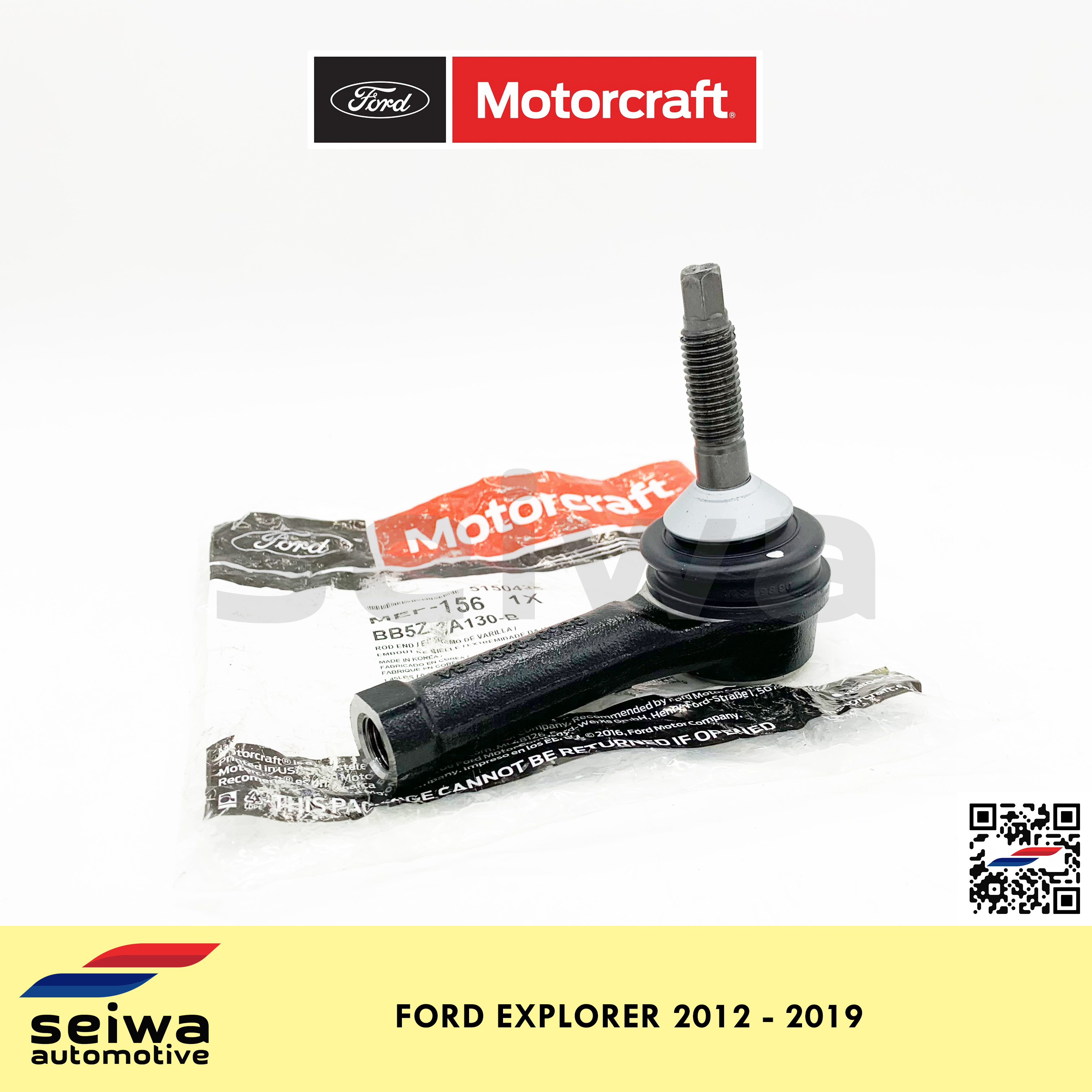 [1 PIECE] [2012 - 2019] Ford Explorer Tie Rod End - Genuine Motorcraft ...