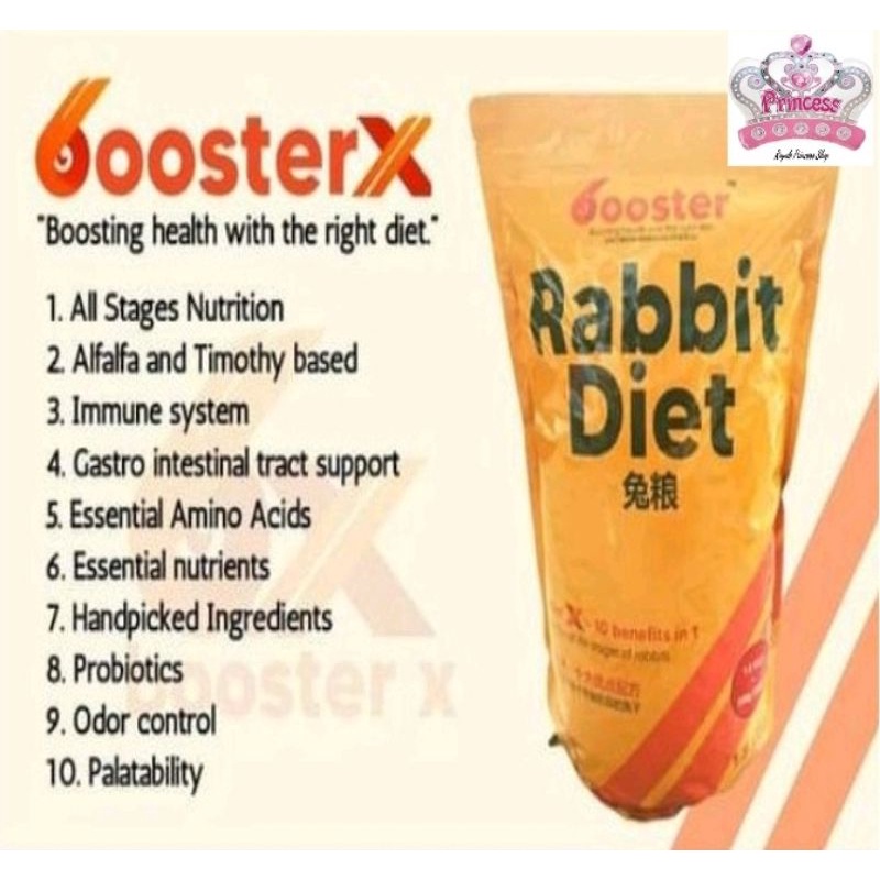 BOOSTER X RABBIT PELLET FOR ALL AGES (Timothy based Pellet) | Lazada PH