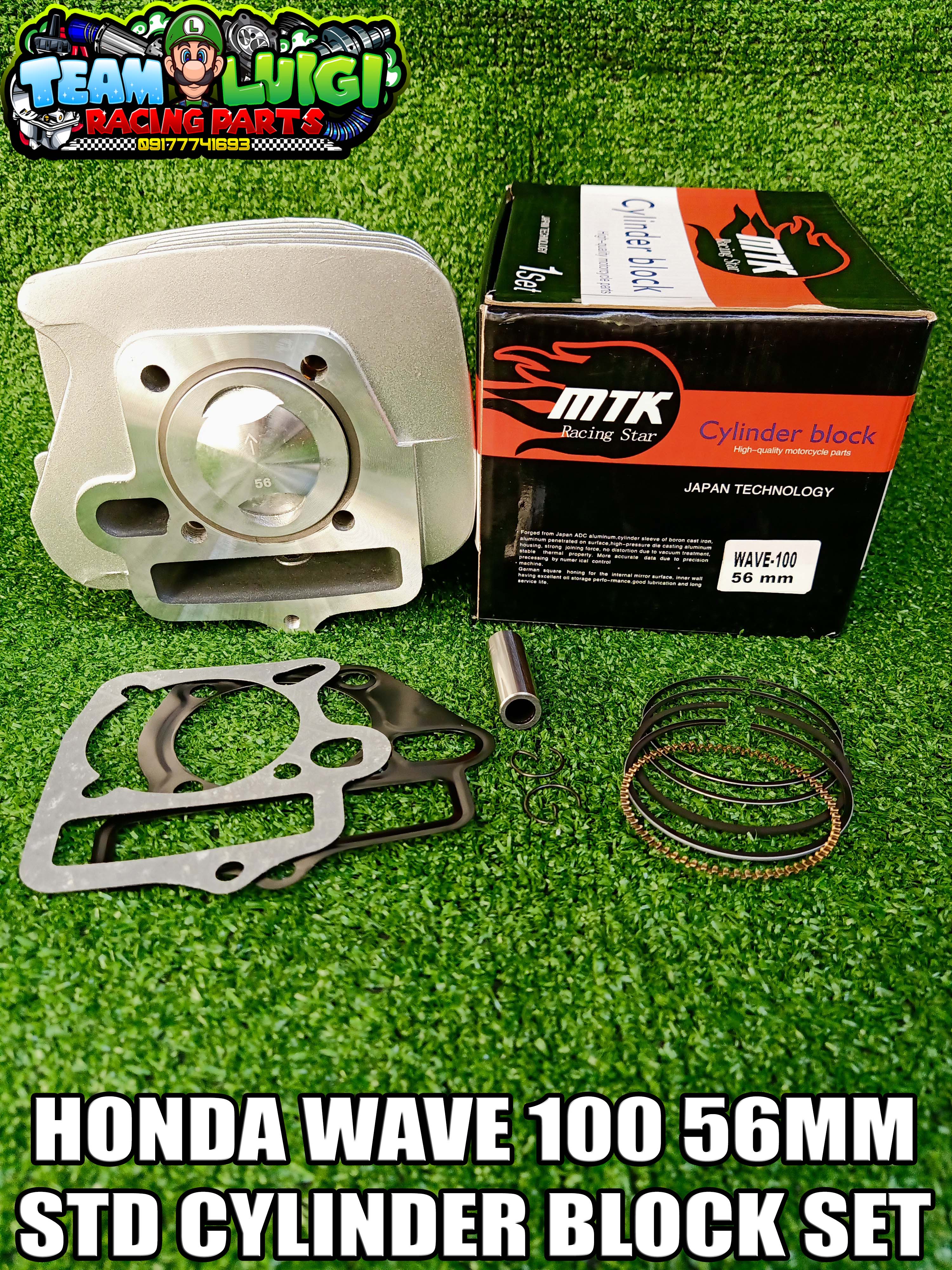 MTK HONDA WAVE 100 56MM SEMI DOME PISTON CYLINDER BLOCK SET | Lazada PH