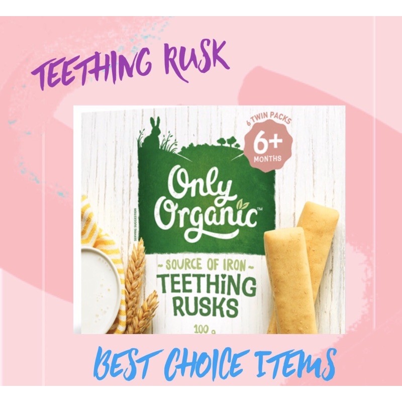 Organic Baby Teething Rusk 100g | Lazada PH