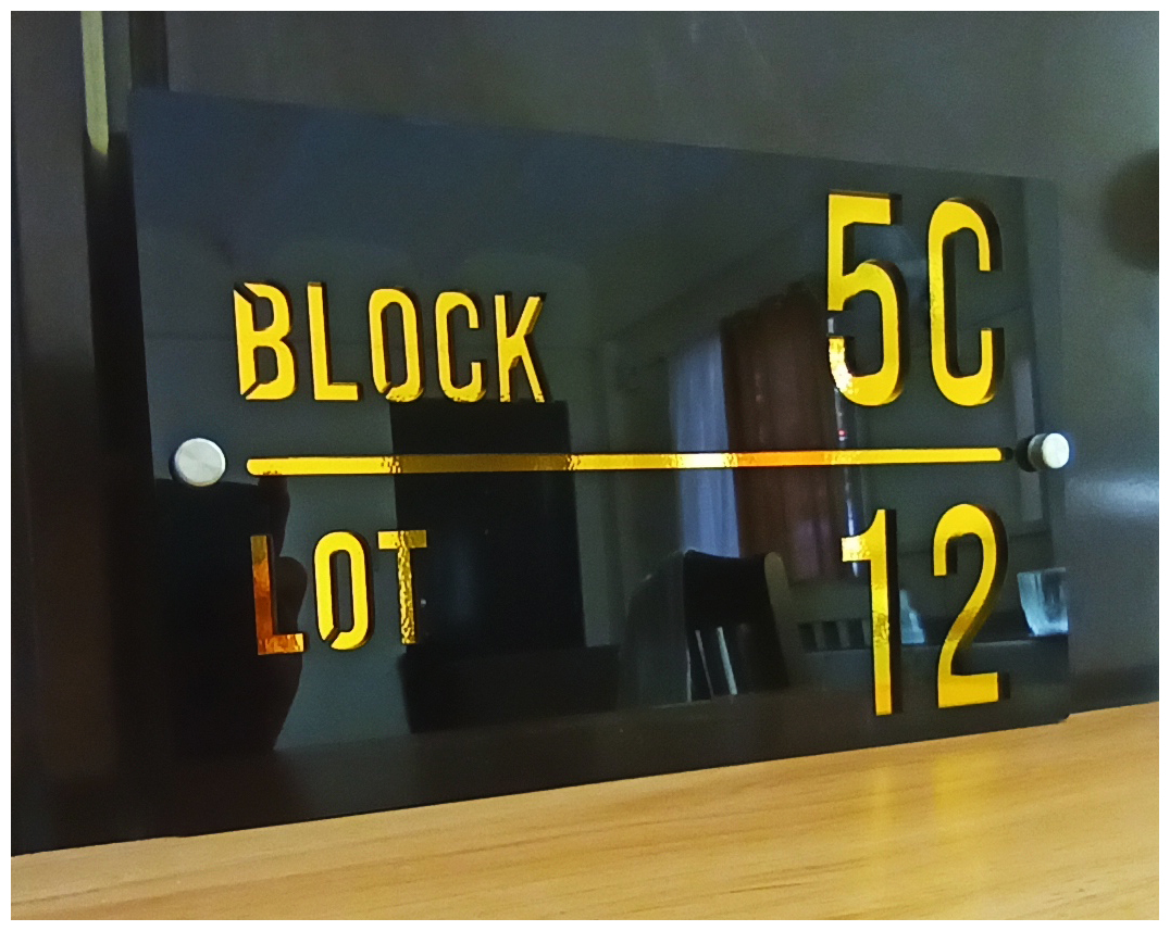 Laser Cut House Address Plate Signage (NON-FADED)29cm by 18cm by 7.5mm ...