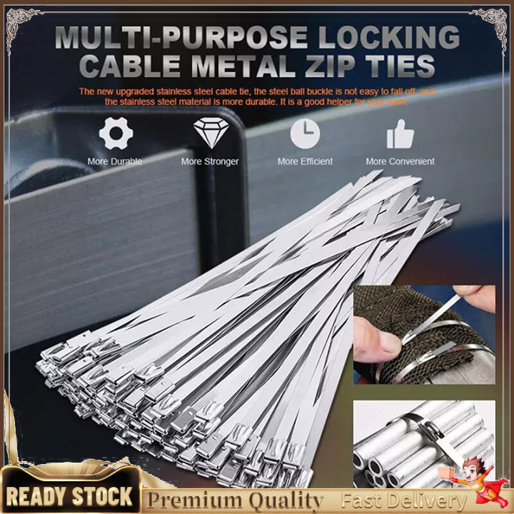 【COD & Fast Delivery】Stainless Steel cable tie Stainless Cable Tie ...