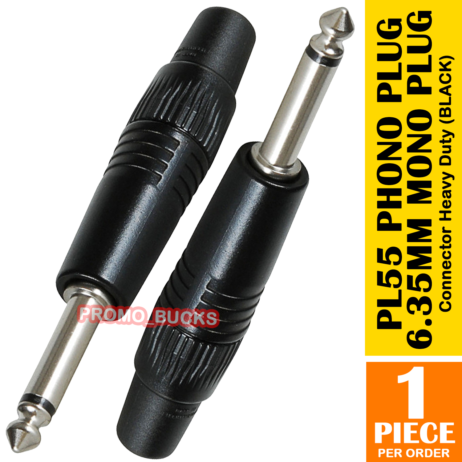PL55 Mono Plug 1/4" PL Plug Connector BLACK Heavy Duty | Lazada PH