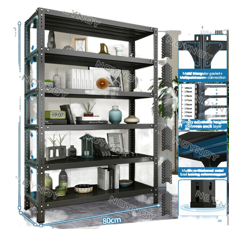 Steel Rack 6 layers Metal rack Organizer Stainless Shelf Boltless ...