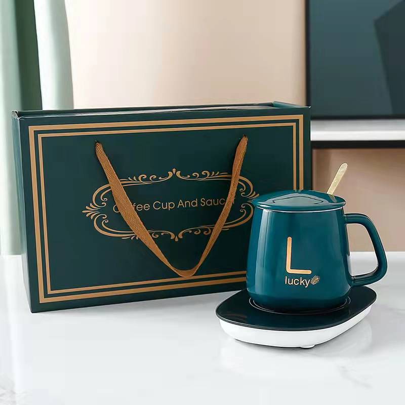 【Melody】Smart Intelligent Ceramic Mug 55 Degree Electronic Warmer ...
