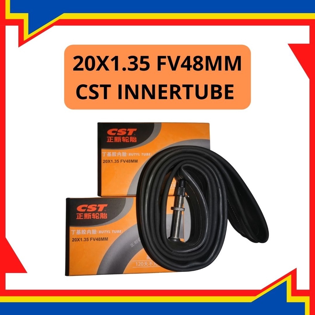 CST 20X1.35 PRESTA VALVE 48MM Cst Interior / inner tube 406 For Folding ...