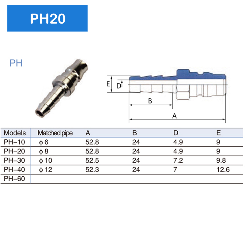 Quick Release Coupler Pneumatic Fitting Compressor Hose Coupling 1/4 ...