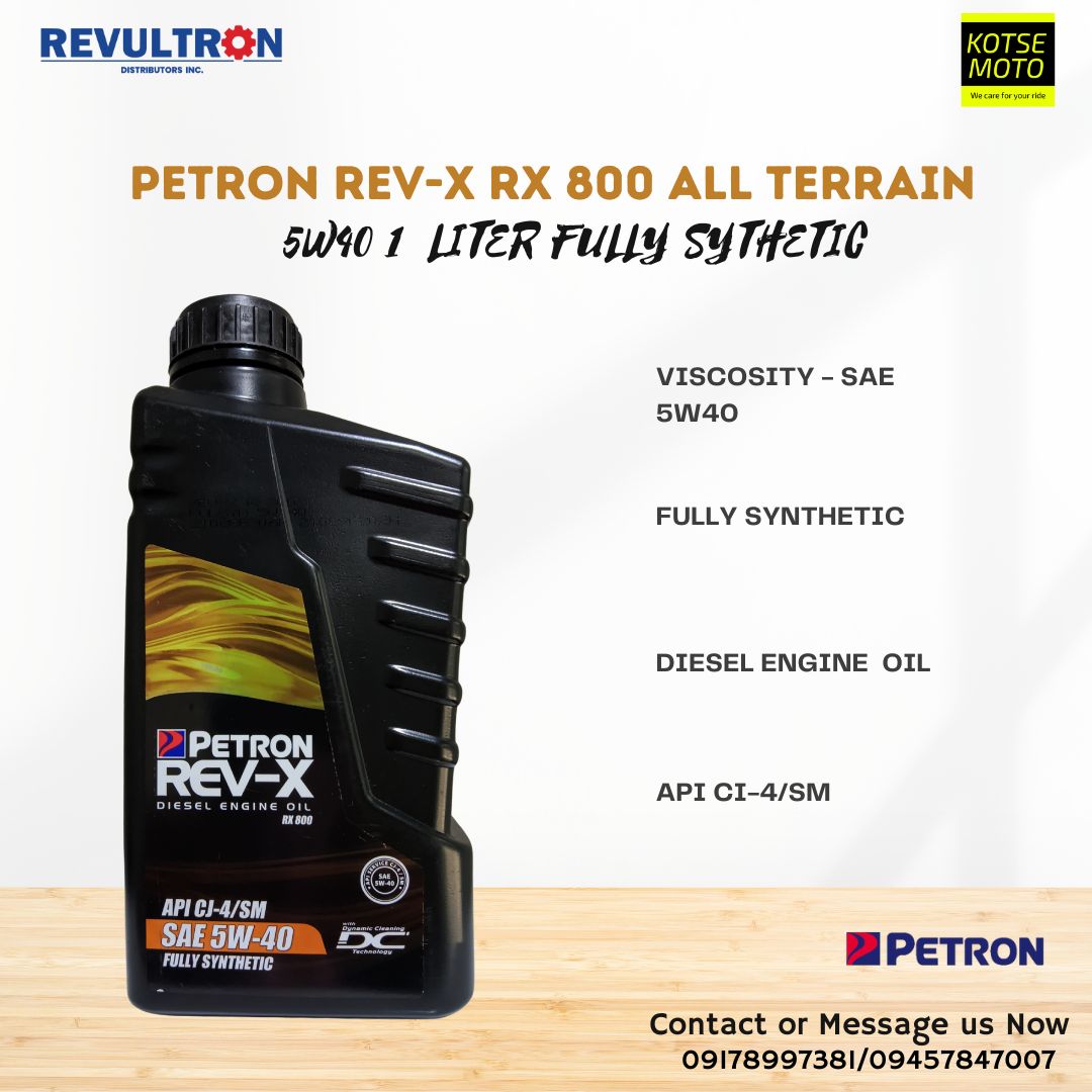 PETRON REV-X ALL TERRAIN RX 800 5W40 FULLY SYNTHETIC 1 LITER | Lazada PH