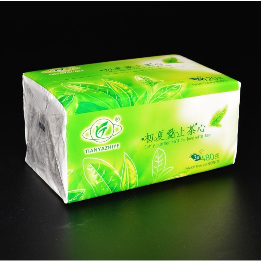 tianyazhiye green tea Tissue Paper Towel For Baby Facial Tissue 480 ...