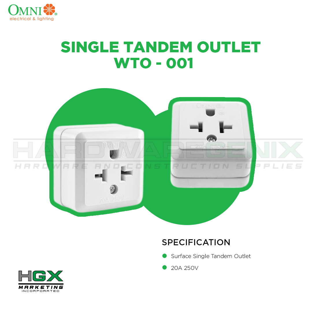 OMNI Surface Single Tandem Outlet (WTO-001) | Lazada PH
