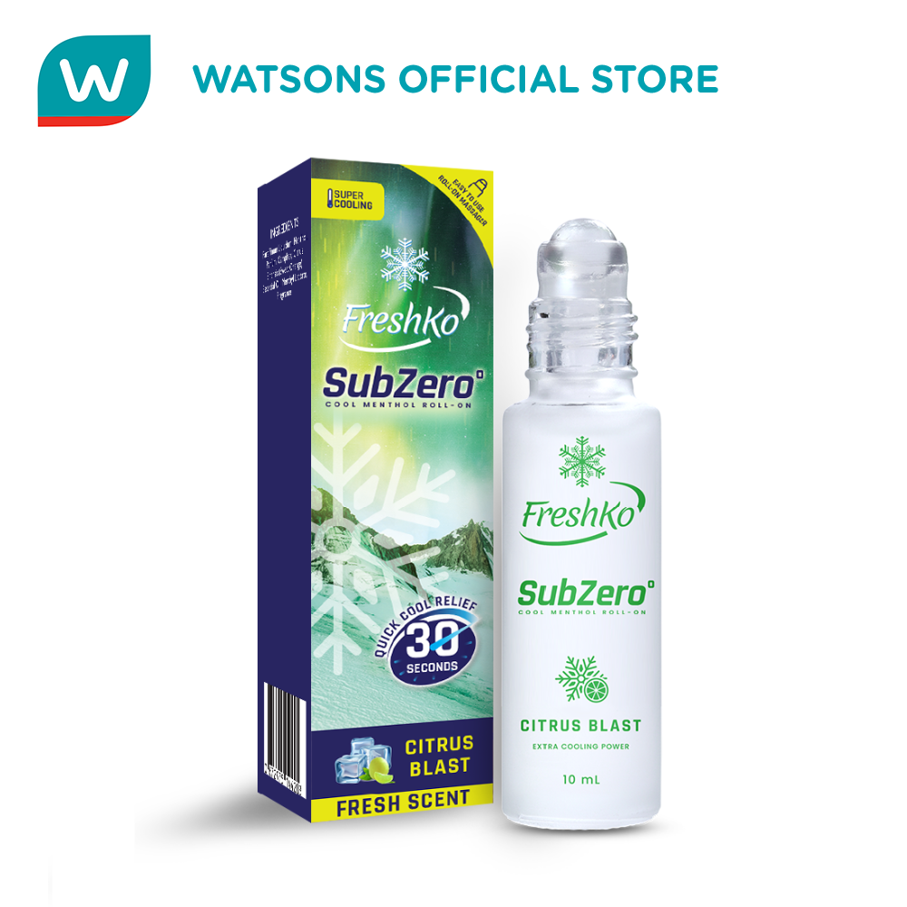 FRESHKO SubZero Citrus Blast Cool Menthol Roll-On 10 ML | Lazada PH