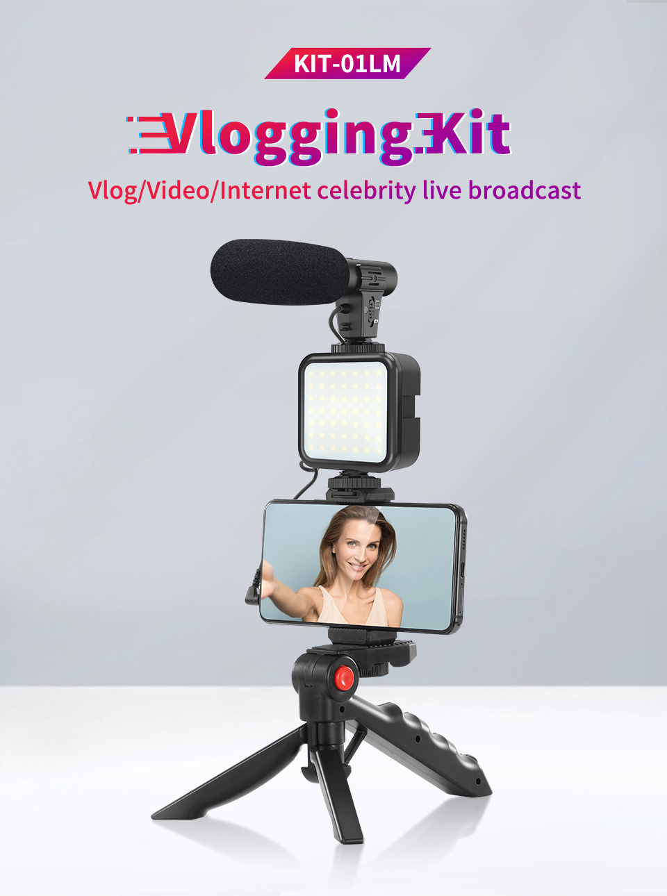Professional Vlogging Shooting KITs With Mini Tripod Bluetooth Selfie ...