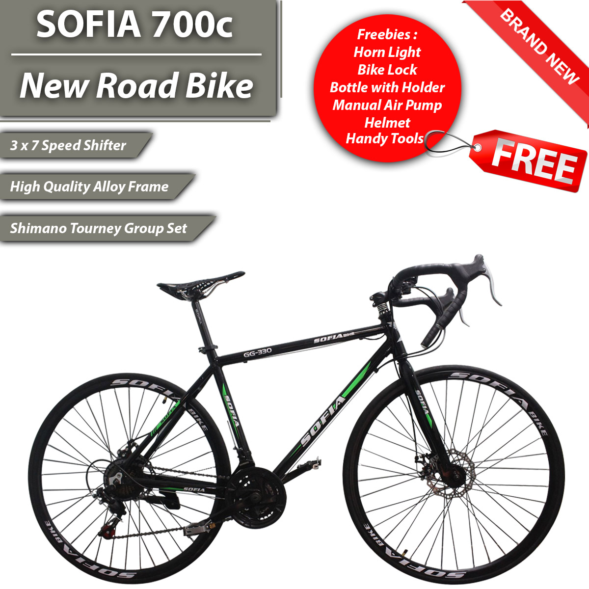 SOFIA ROAD BIKE 700C Medium Frame High Quality Alloy Frame Bike ...