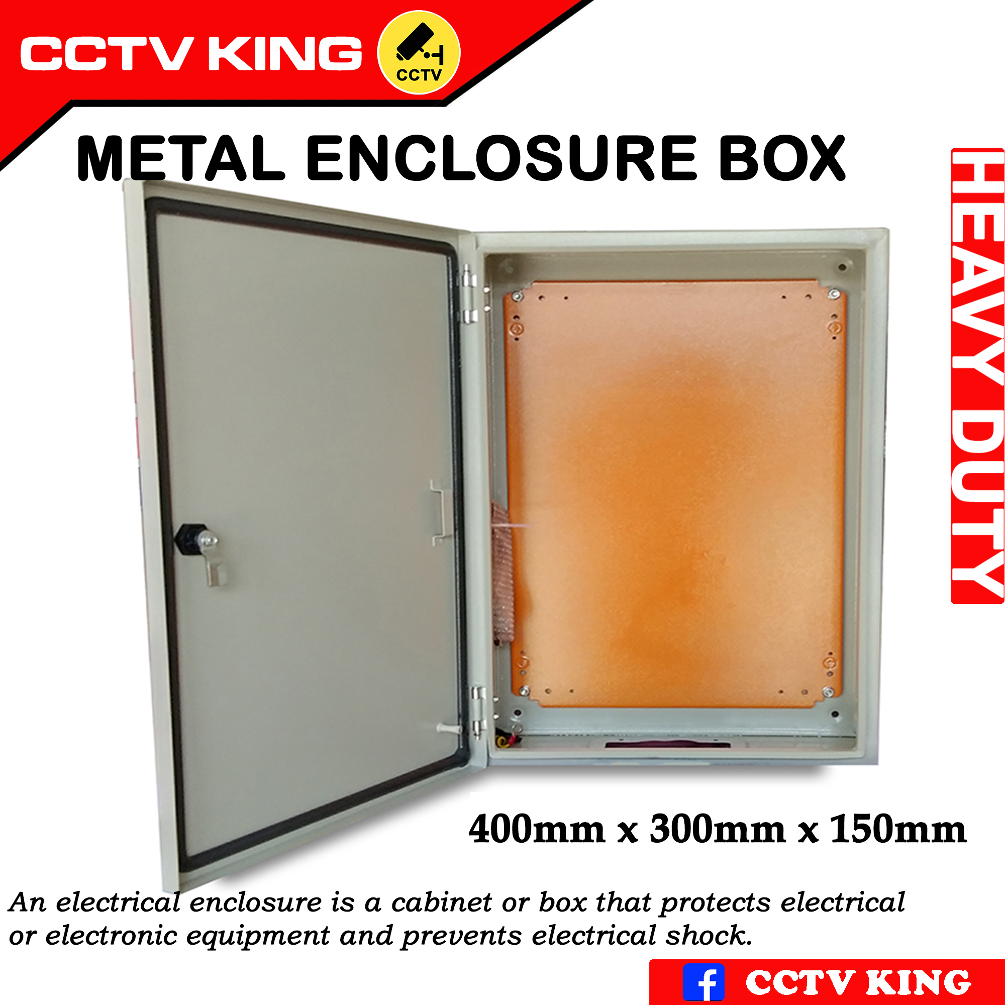 Metal Enclosure Box 300x400x150mm, Metal enclosure panel, Metal case ...