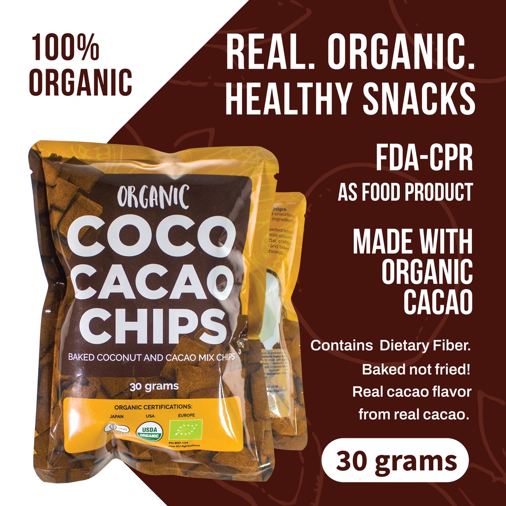 Organic Coco Cacao Chips Baked Fresh Snack Chips Chocolate | Lazada PH