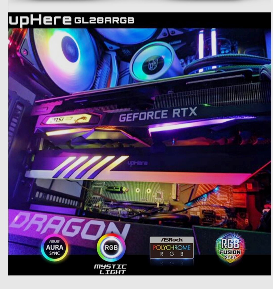 UpHere COMPUTER GRAPHICS CARDS BRACKET MOBO SYNC ARGB GPU HOLDER ...