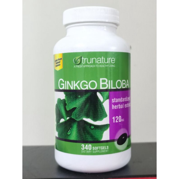 TruNature Ginkgo Biloba softgel brain mental memory health multivitamin ...