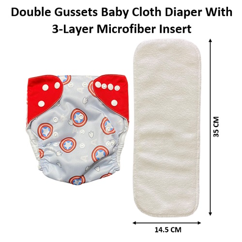 Philippine Made Organic Double Gussets Baby Cloth Diaper With ...