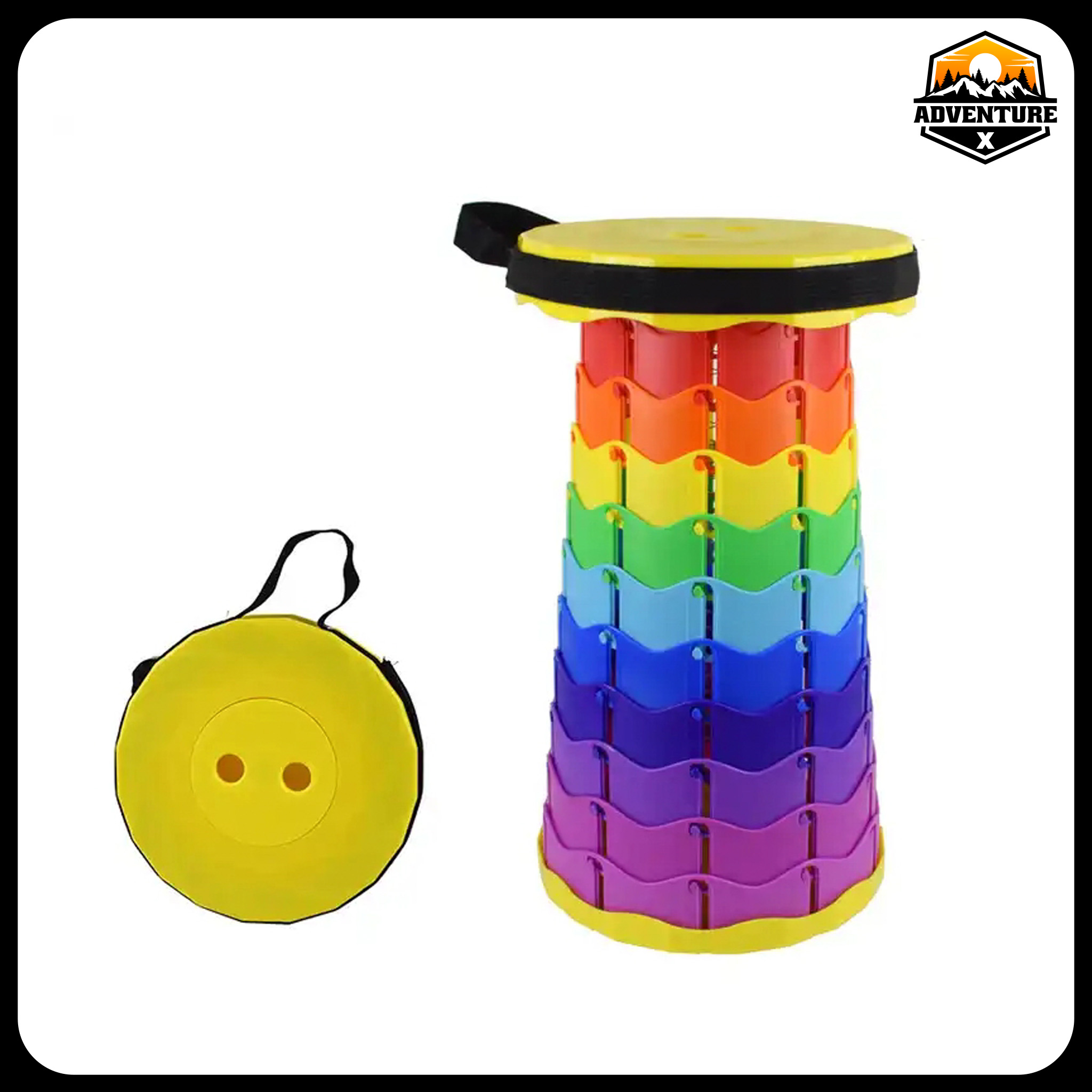 #02AX Portable Retractable Stool Outdoor Furniture Travel Chairs Stool ...