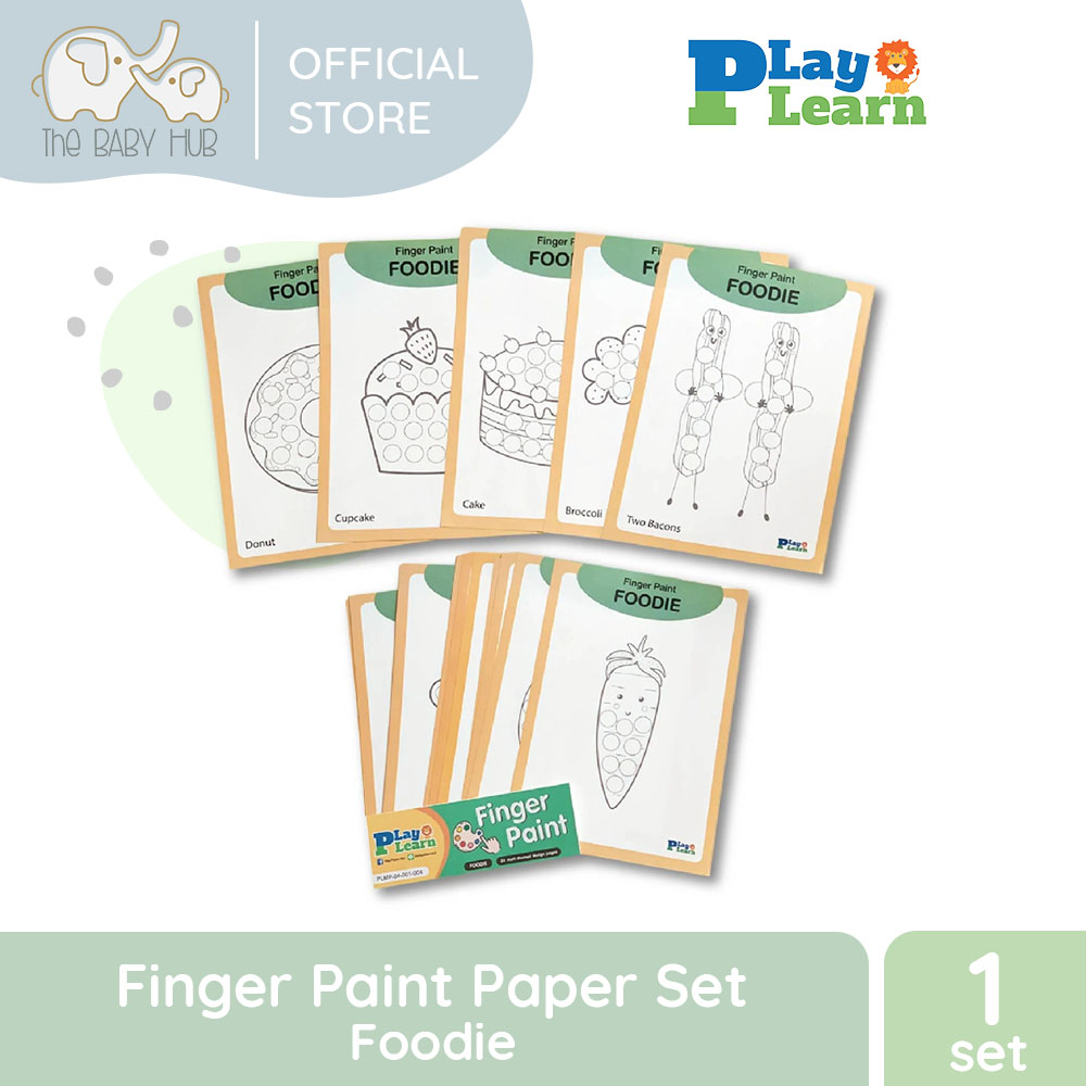 Play Plearn Finger Paint Paper Set | Lazada PH