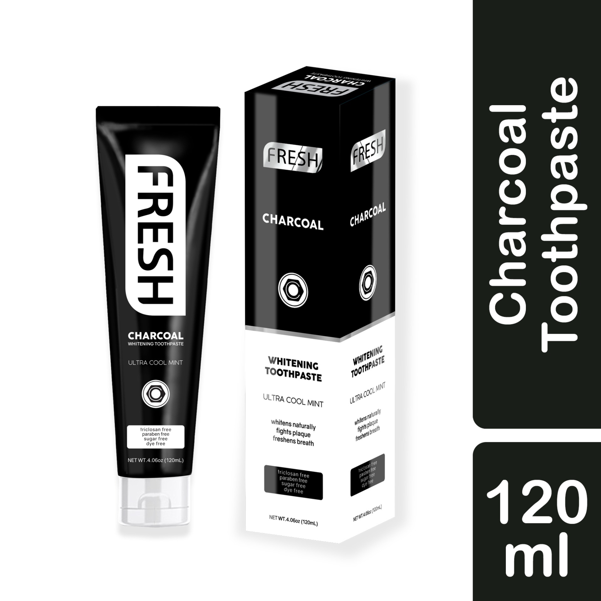 Fresh Charcoal Whitening Toothpaste 120ml | Lazada PH