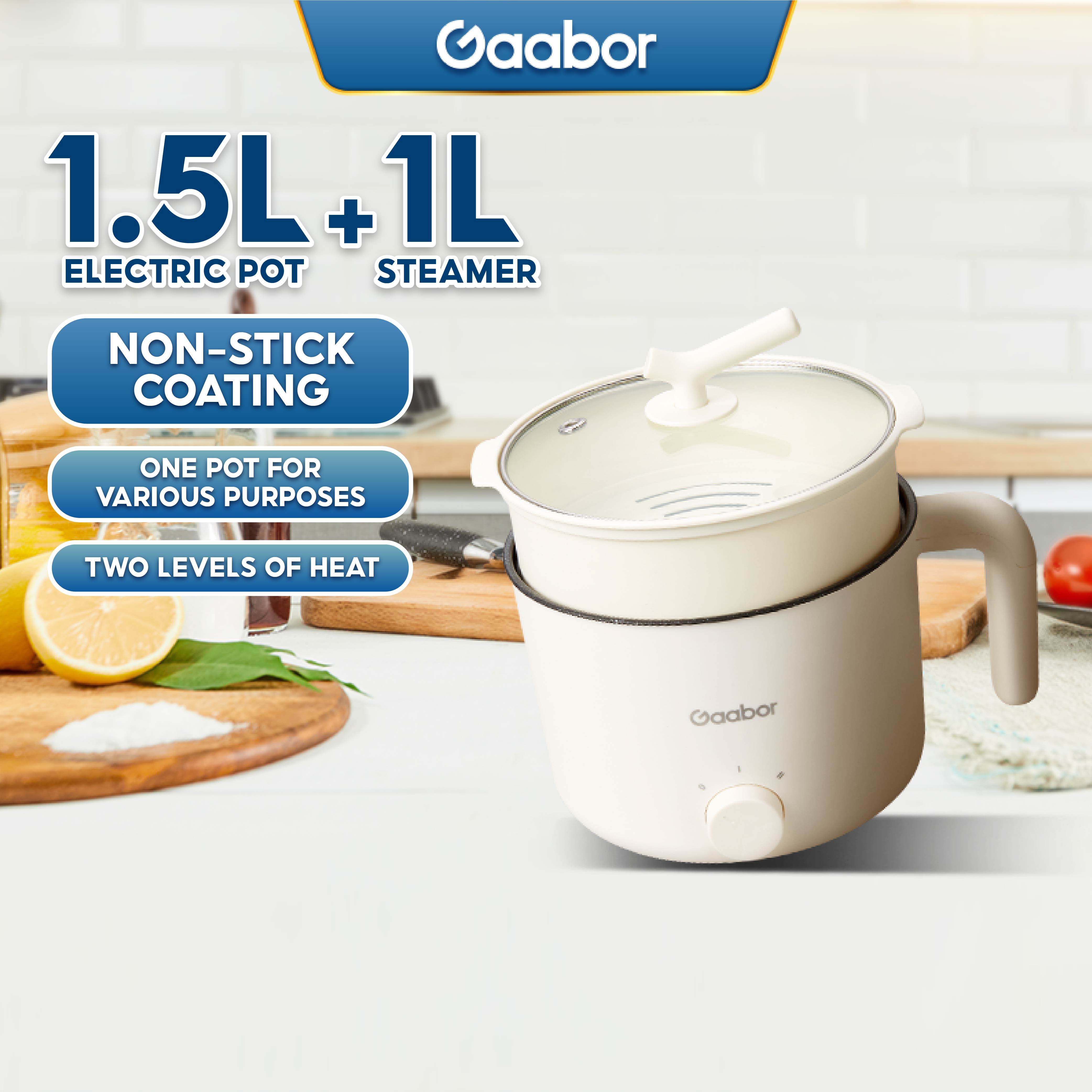 Gaabor Mini Rice Cooker, 1.8/2.5L/2.0L/1.5L Multi-function Cooker Non ...