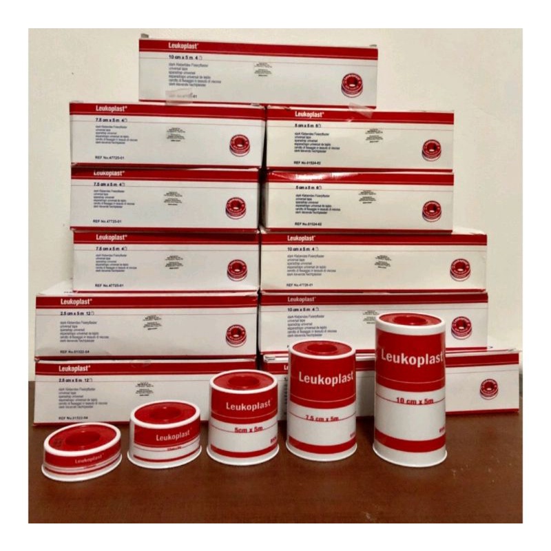 LEUKOPLAST ADHESIVE PLASTER TAPE CLOTH 1.2 cm x 5m / 2.5 cm x 5m /5cm x 5m /7.5cm x 5m/10cm x 5m ...