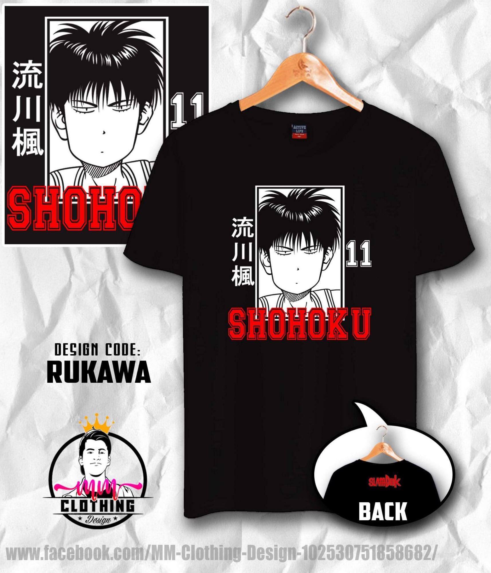 Slamdunk Rukawa anime T-shirt design | Lazada PH
