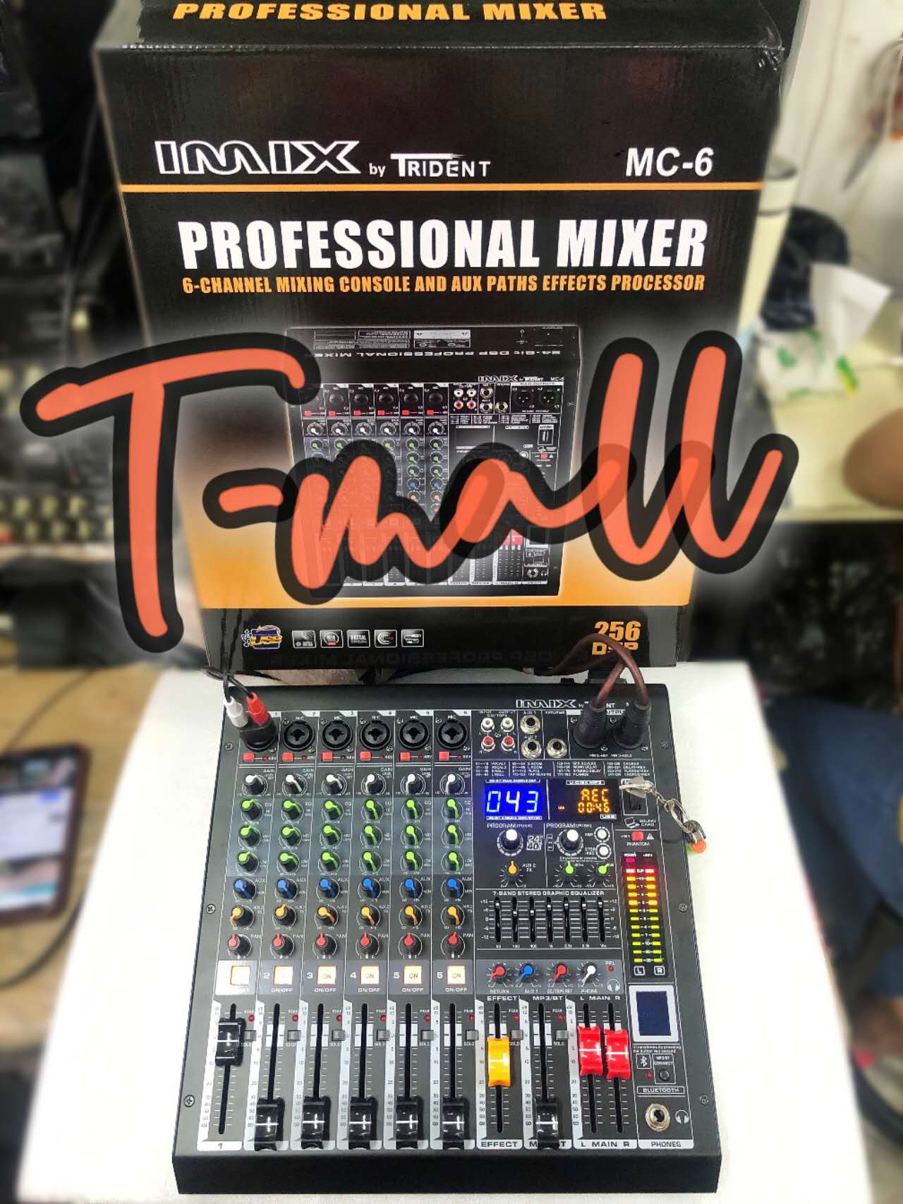Mixer MC-6 IMIX by Trident 6 CHANNEL with 265 Effects Built-in USB ...