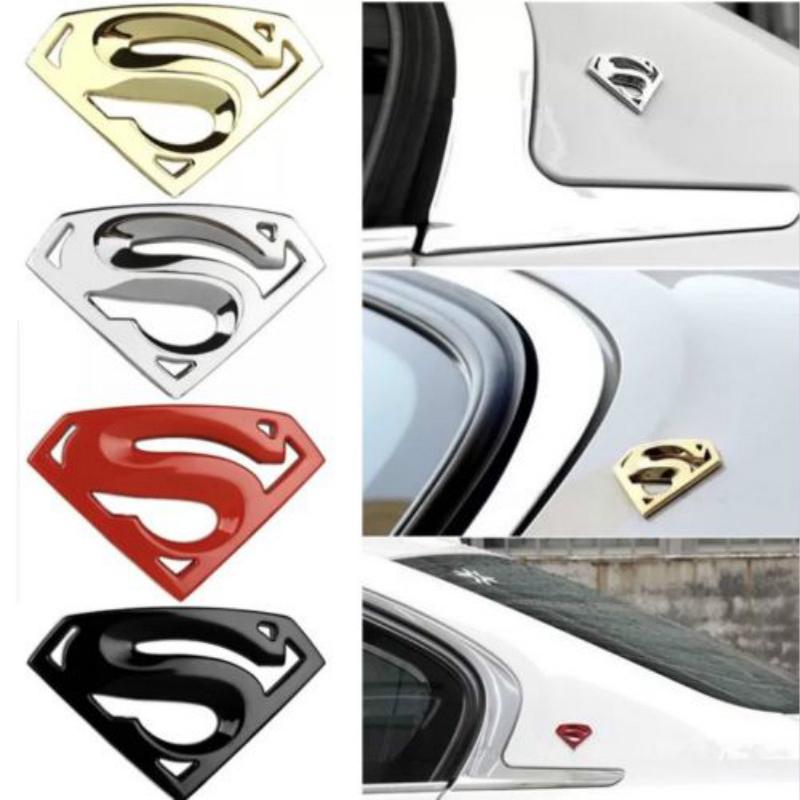 3D Superman Car Sticker Metal Car Logo 4 Colors T-36 | Lazada PH