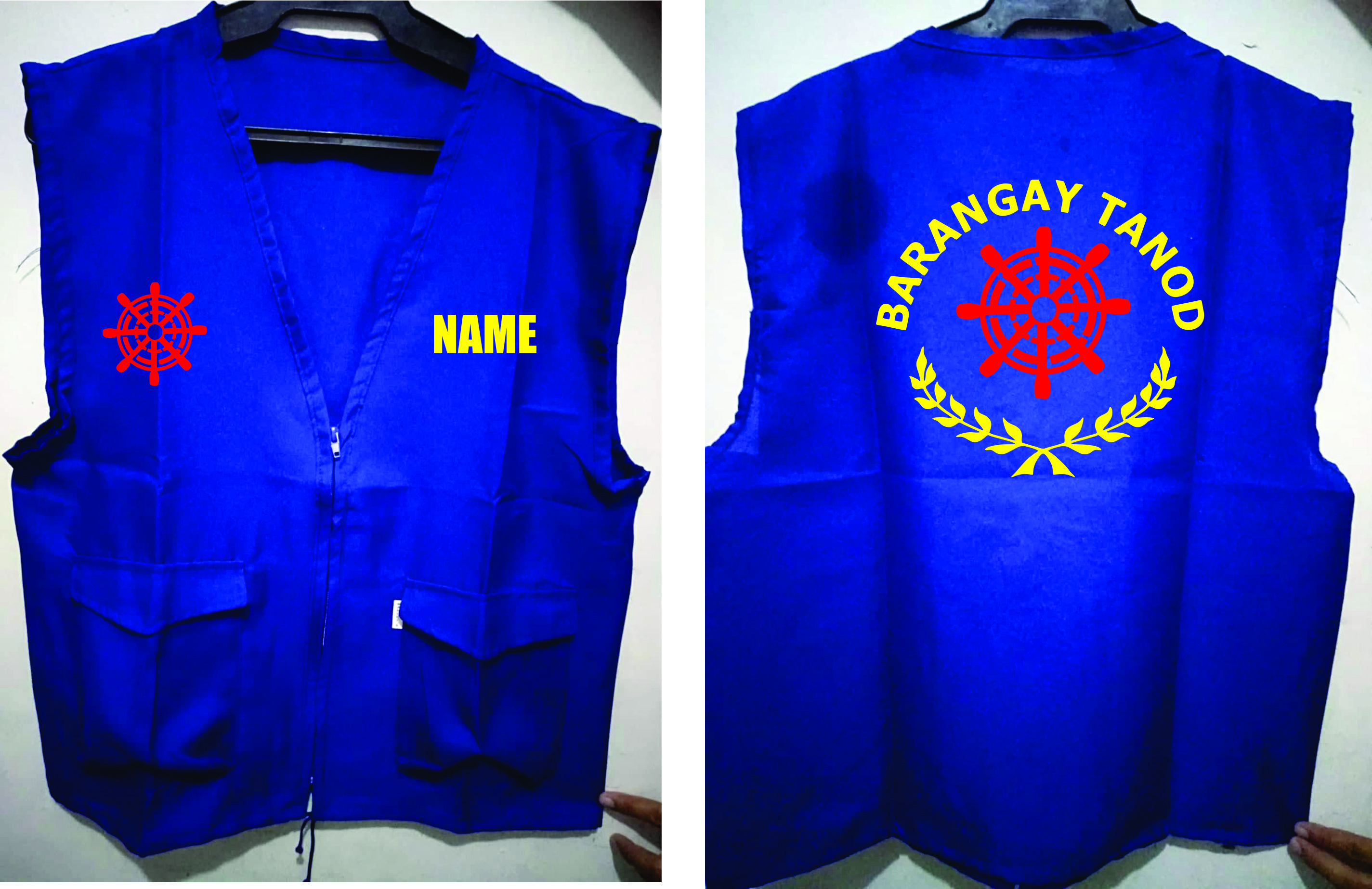 BARANGAY TANOD VEST WITH PRINT with name | Lazada PH