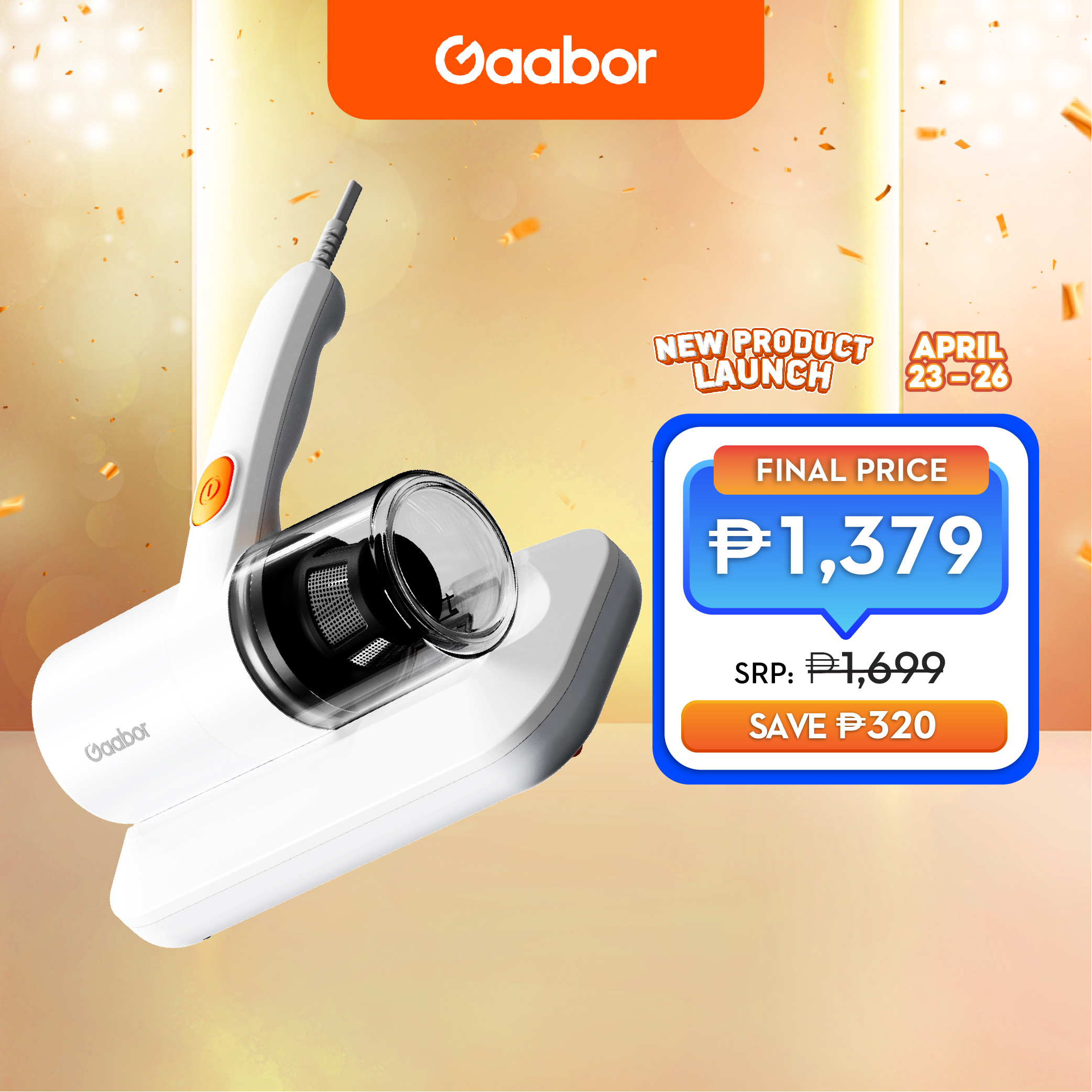 GAABOR Dust Mite Vacuum Cleaner High Power Automatic UV Sterilizer ...