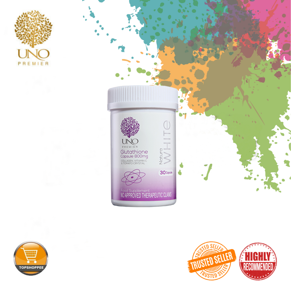 [BEST SELLER]UNO New Glutathione Capsule 800mg Anti-oxidant Immune ...