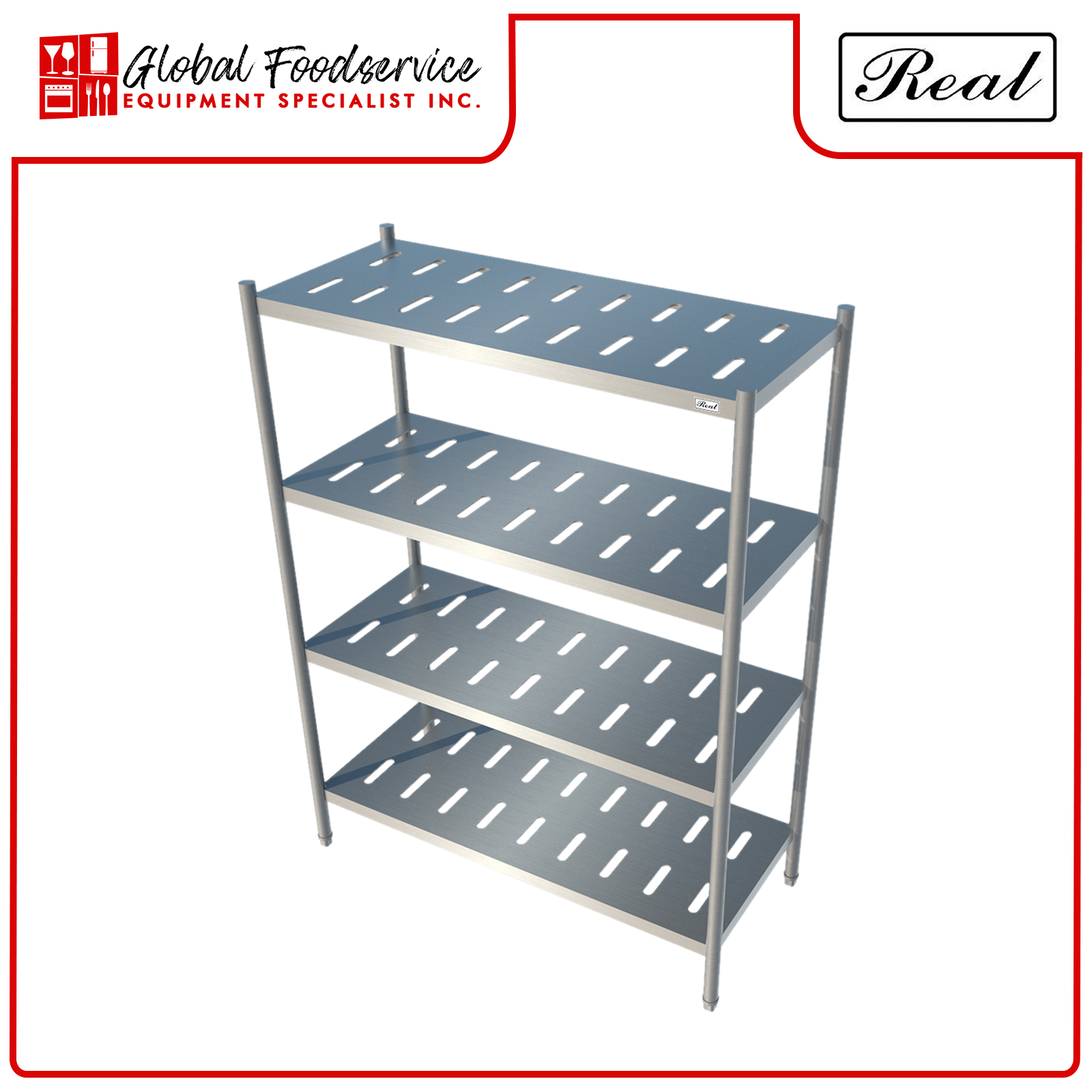 Real 4 Layer Stainless Steel Knockdown Slotted Racks ASR-48 | Lazada PH
