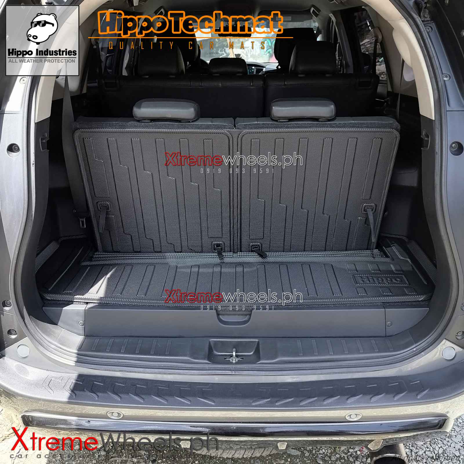 Mitsubishi Montero Sport 2016-2024 Thick Branded Full cargo tray Hippo Techmat version 2 Deep ...