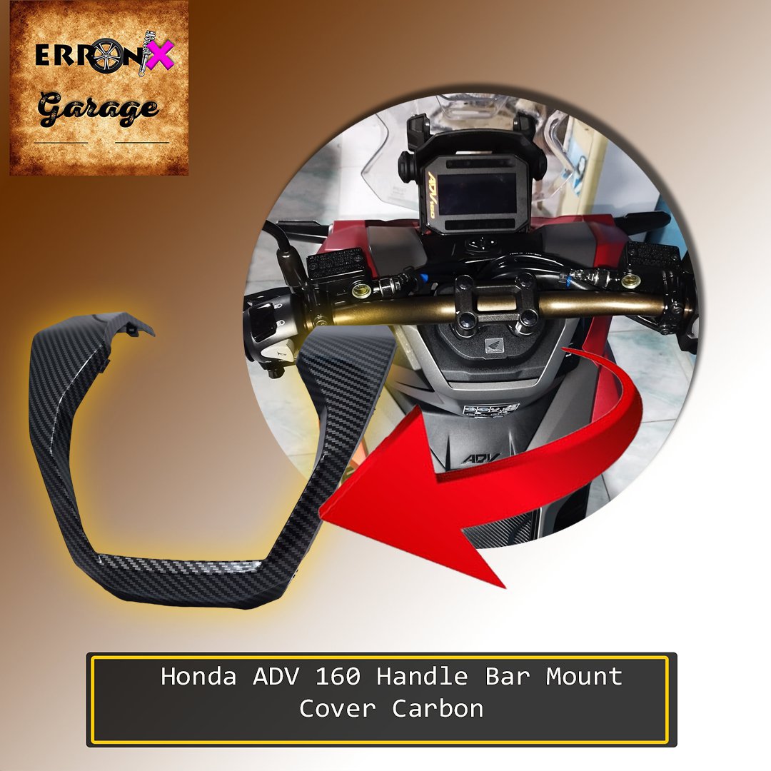 Honda ADV 160 Handle Bar Mount Cover Carbon | Lazada PH