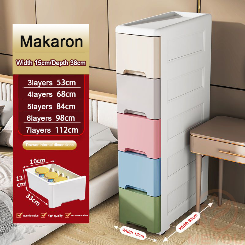 Gap Storage Cabinet Nordic 15cm Plastic Kitchen Gap Storage Cabinet ...