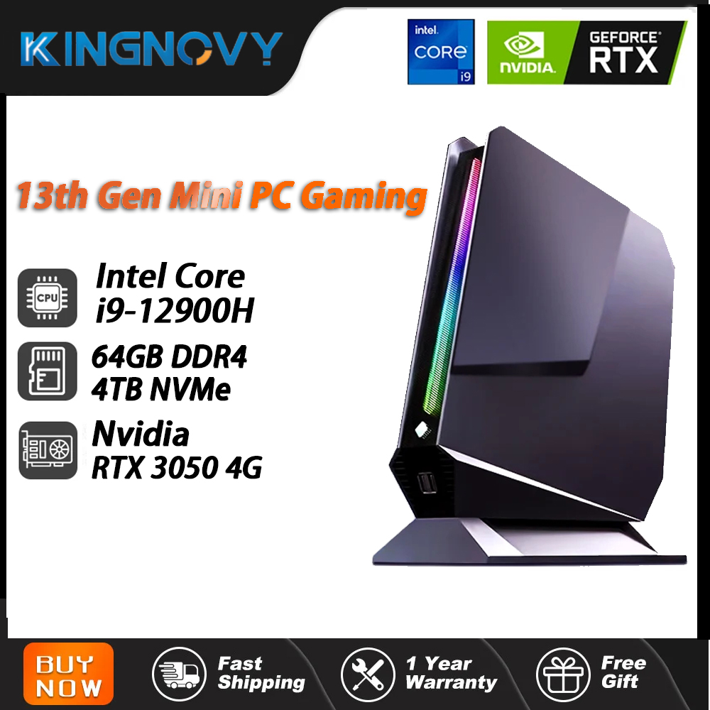 kingnovy Gaming Mini PC Intel Core i9 12900H i7 12700H With Nvidia RTX3050 8G Desktop Gamer Mini ...
