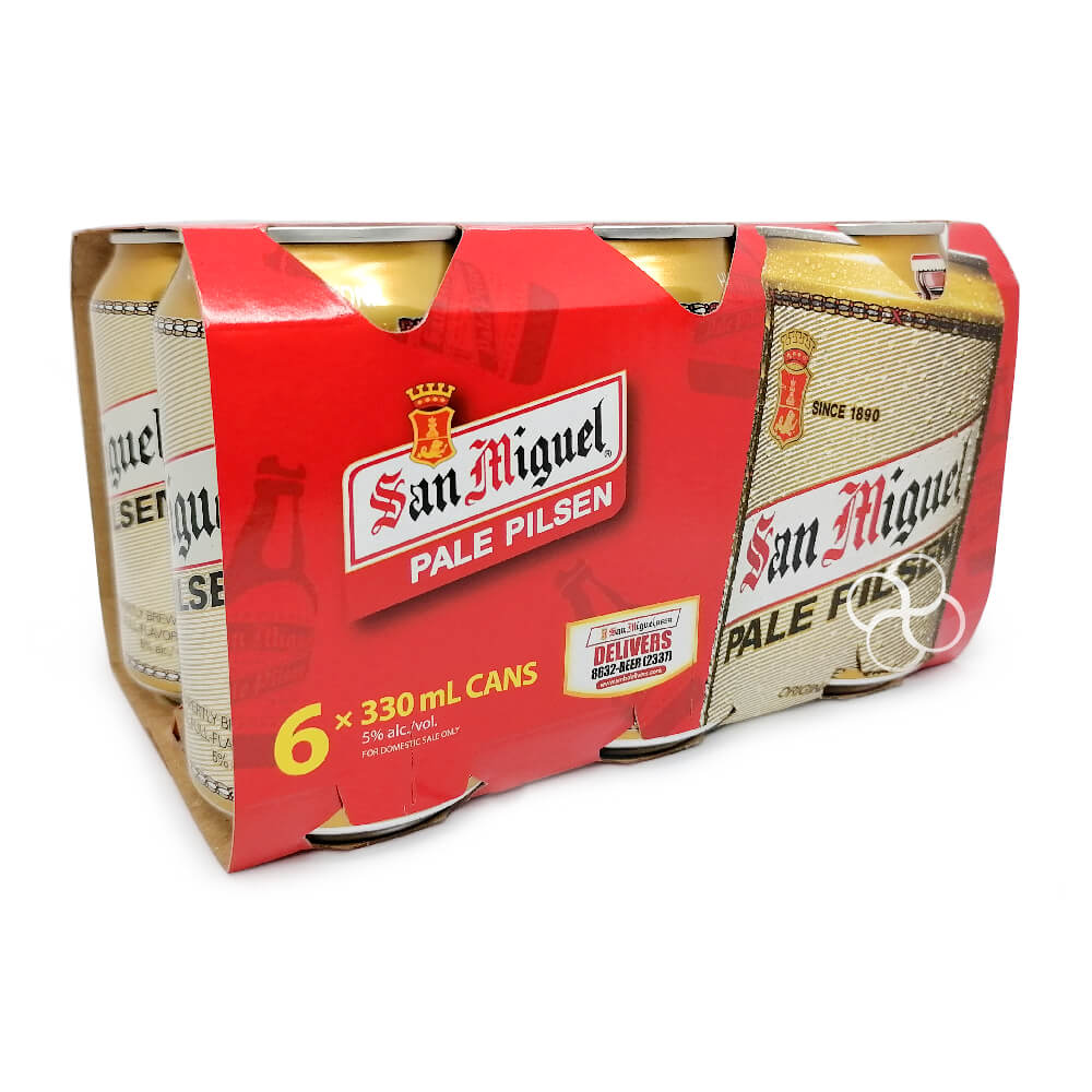 San Miguel Pale Pilsen Beer Can 6 x 330mL | Lazada PH